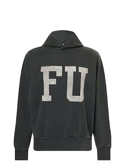 Fear Of God Relaxed-fit Cotton-jersey Hoodie - Black
