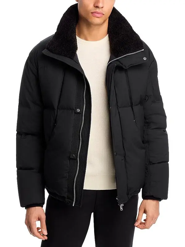 Moose Knuckles Everest Oversized Bomber Jacket - Black