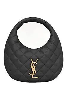 Saint Laurent Icarino Quilted Nappa Bag - Black