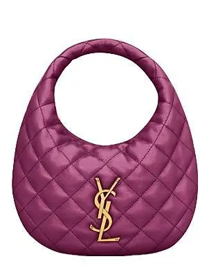 Saint Laurent Icarino Quilted Nappa Bag - Deep Fuchsia