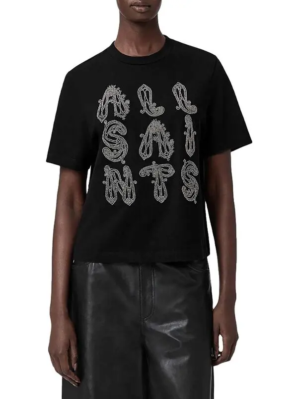 ALLSAINTS Ella Lisa Tee - Black