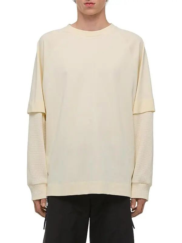 Helmut Lang Double Layer Crewneck Tee - Winter White