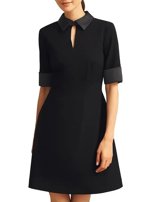 HOBBS LONDON Stella Fit & Flare Dress - Black