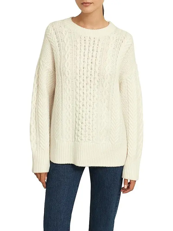 HOBBS LONDON Nell Cable Jumper - Hobbs Ivory