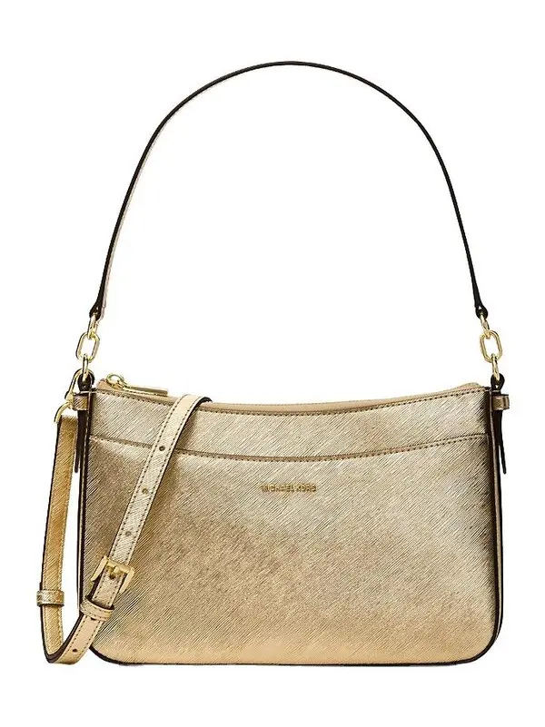 Michael Kors Jet Set Medium Crossbody - Pale Gold