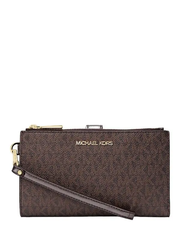 Michael Kors Jet Set Monogram Wristlet - Chocolate