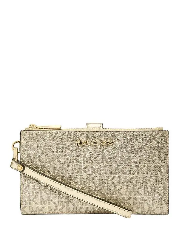 Michael Kors Monogram Wristlet - Pale Gold