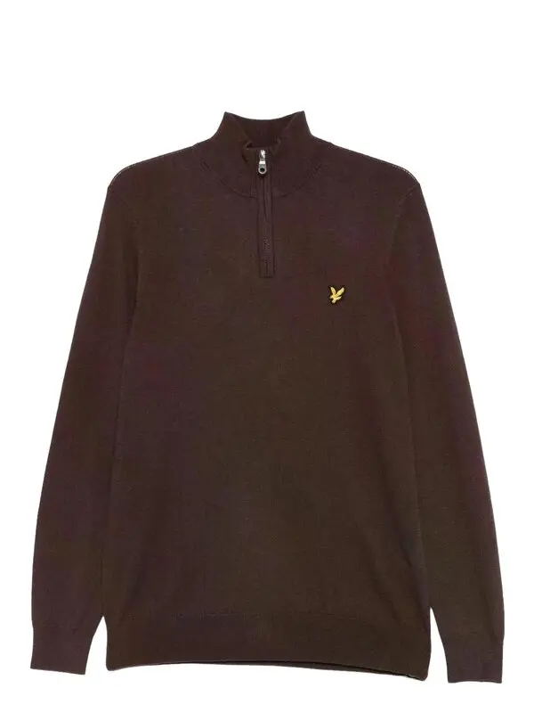 LYLE & SCOTT Mock-neck Sweater - Brown