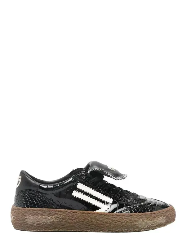 PURAAI Crocodile-embossed Sneakers - Black