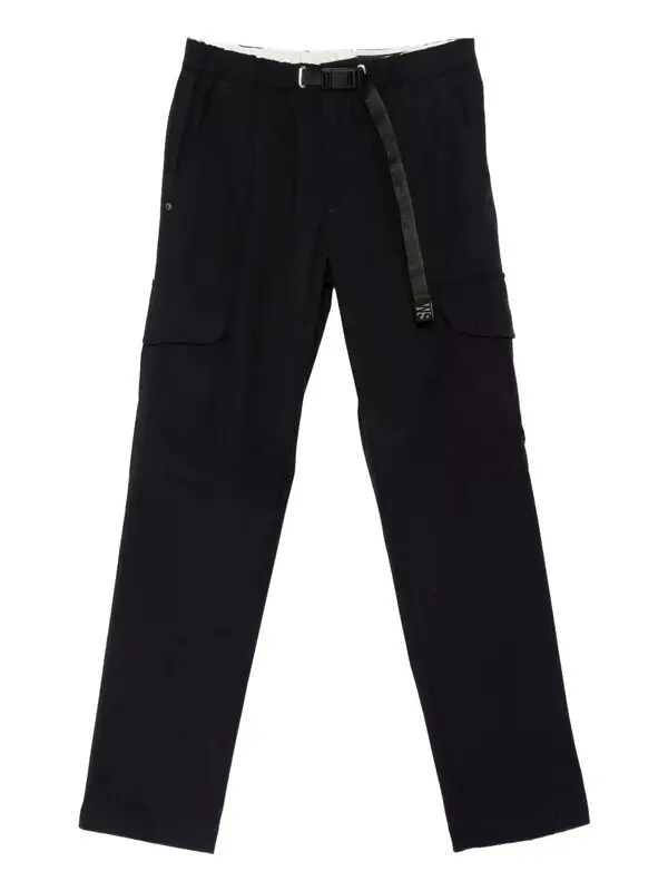 WHITE SAND Belted Trousers - Blue
