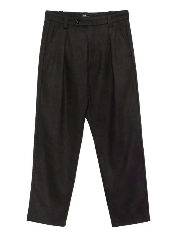 A.p.c. Pleated Trousers - Black