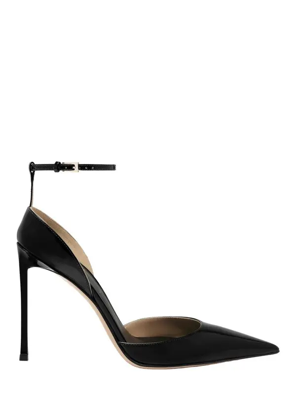 TOM FORD Ankle Strap Pointy Toe Pump - Black