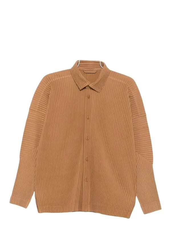 Issey Miyake Pleated Shirt - Brown