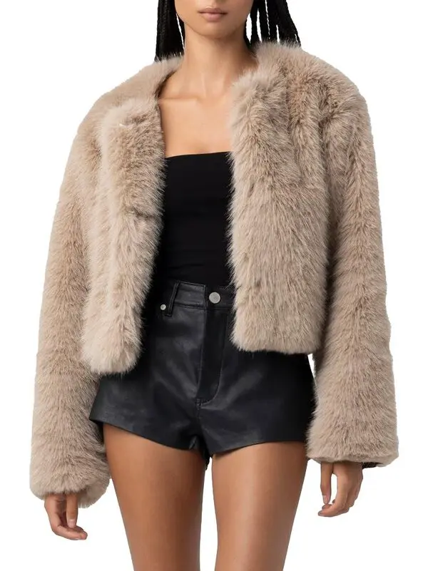 Blanknyc Faux Fur Cropped Jacket - Prime Asset