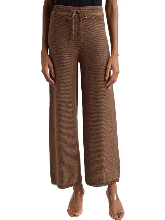 L'Agence Loop Knit Drawstring Pants - Camel Multi