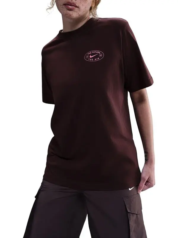 Nike Sportswear The Future Is In The Air Graphic T-shirt - Burgundy Crush