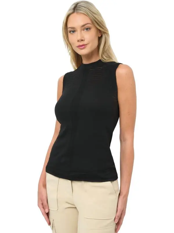Anatomie Evie Sleeveless Knit Top - Black
