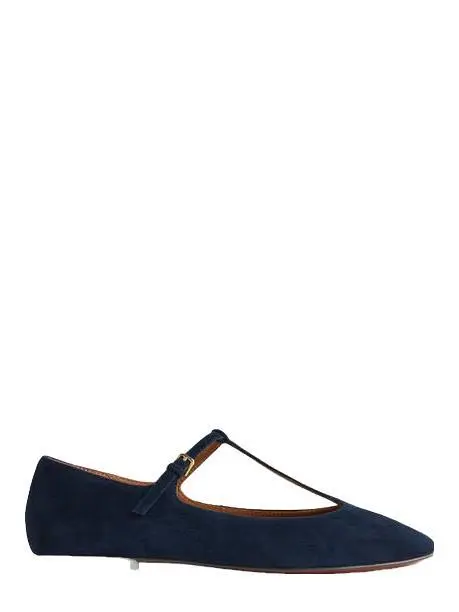 Madewell Mylie T-strap Flat - Deep Indigo