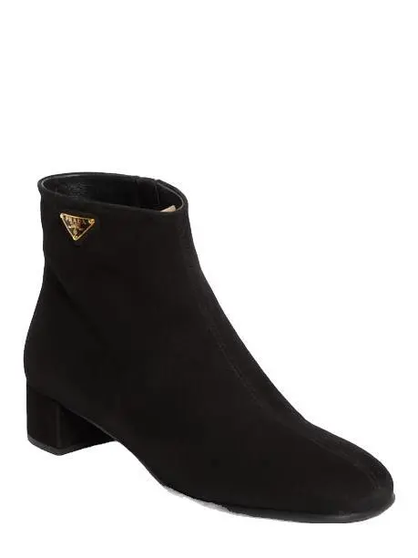 Prada Block Heel Bootie - Nero