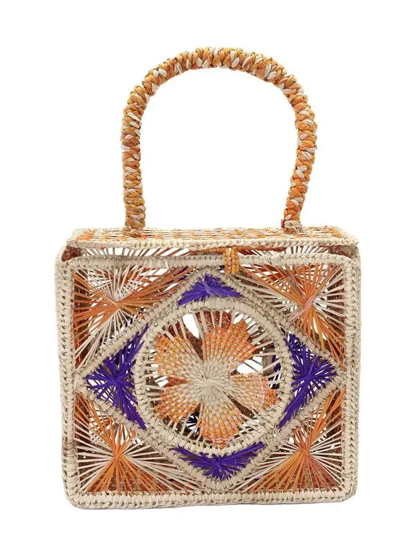 AMAZÓNICA Wai Handbag - Beige/orange/purple