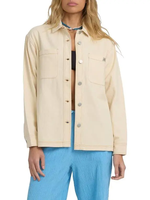 BILLABONG Laura Twill Shacket - Andrea Wash