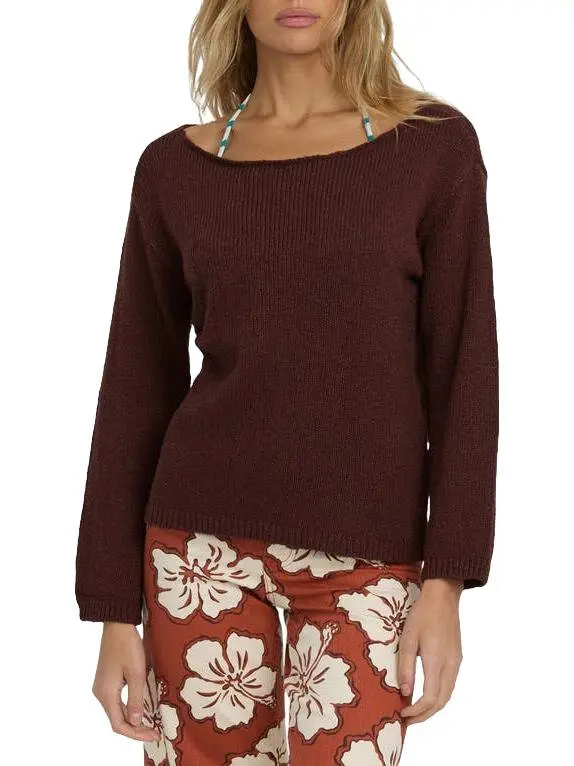 BILLABONG Ellipse Ribbed Sweater - Teak