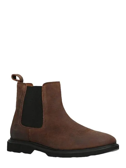 Frye Connor Suede Chelsea Boot - Dark Walnut