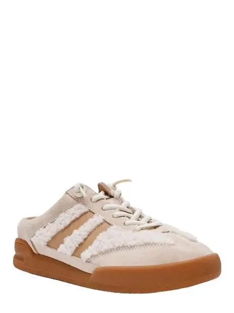 Steve Madden Vandy Faux Shearling Sneakers - Bone Multi