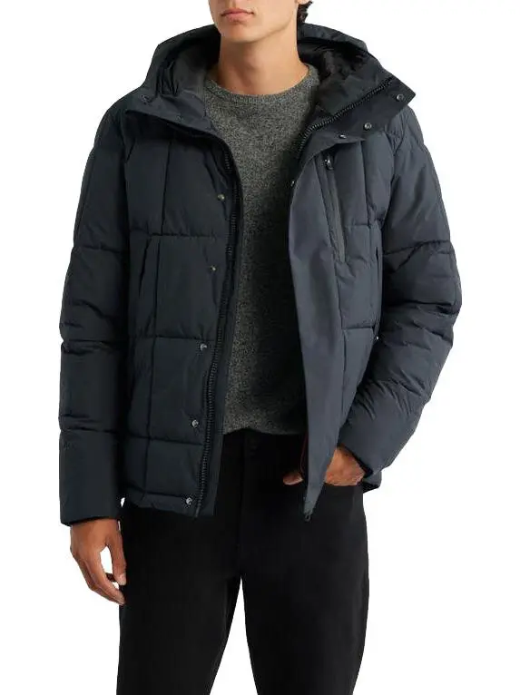 SAVE THE DUCK Fraser Water-resistant Quilted Hooded Parka - Black