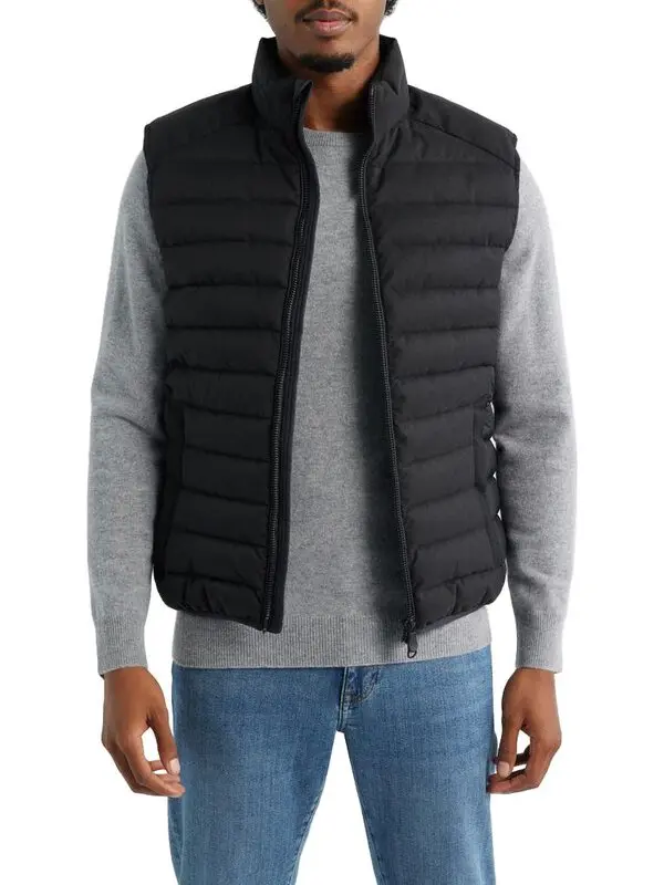 SAVE THE DUCK Sean Puffer Vest - Black Melange
