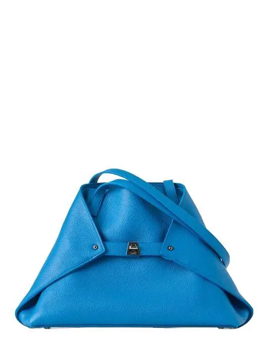 Akris Ai Leather Convertible Shoulder Tote - Royal Blue