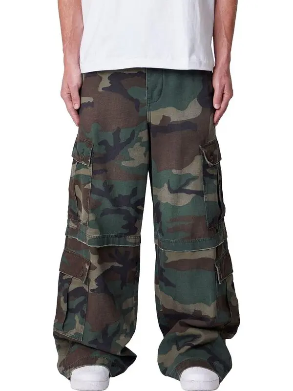 Mnml Baggy Rave Cargo Pants - Camo
