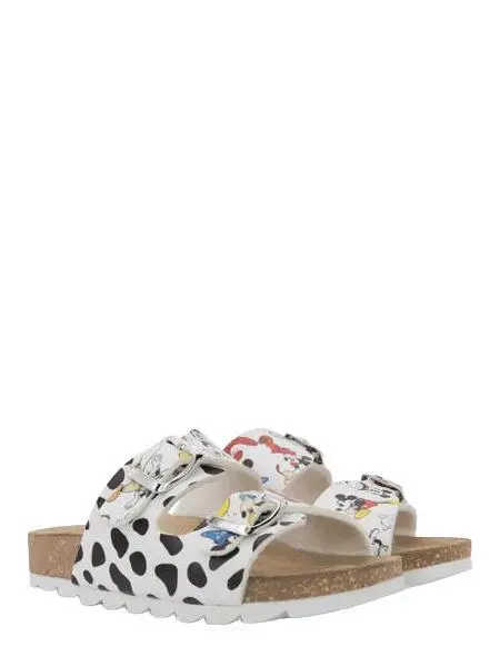MASTER OF ARTS Disney Dalmatian Print Sandals - White