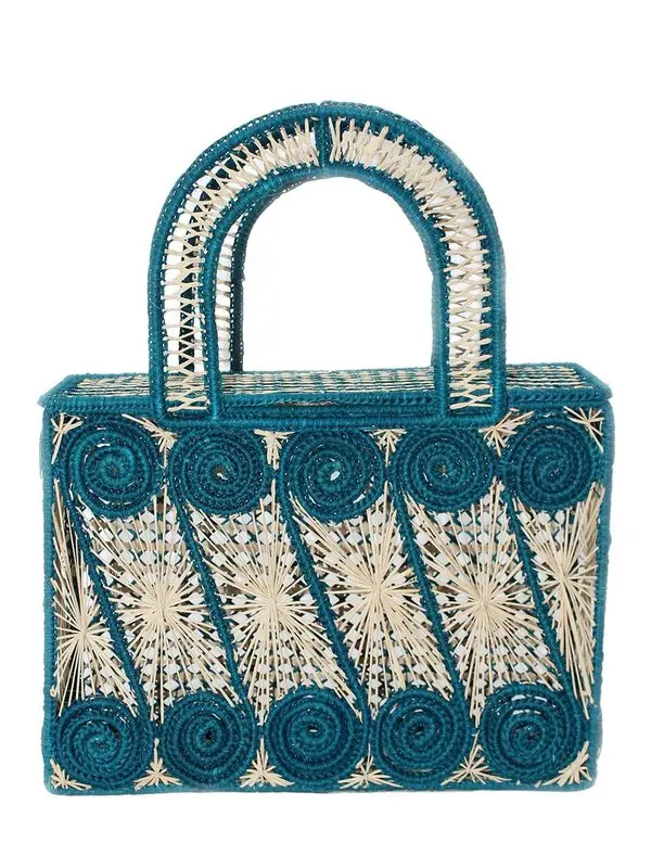 AMAZÓNICA Chila Handbag - Teal/beige