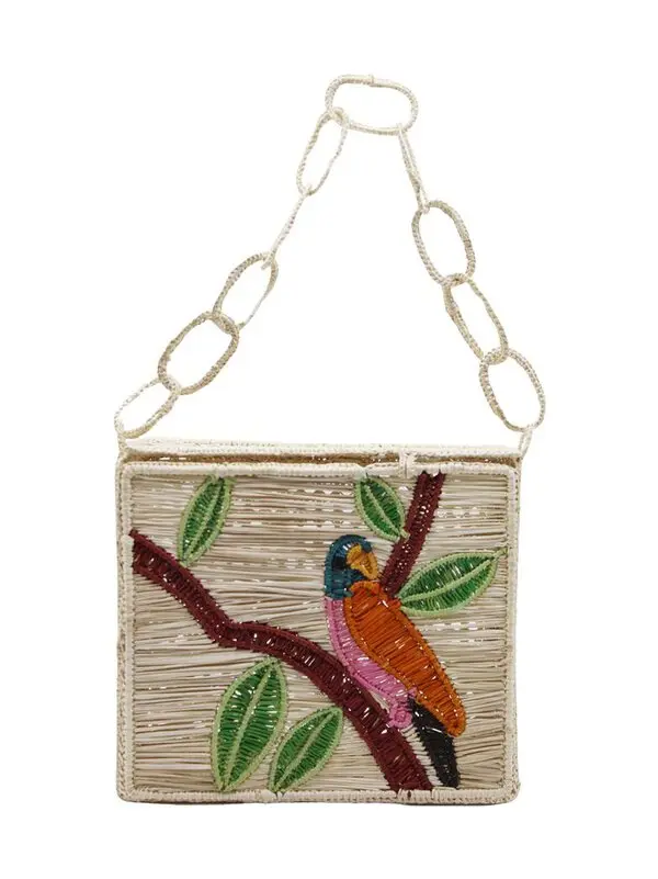 AMAZÓNICA Mari Handbag - Parrot Embroidery