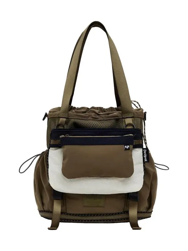 Desigual Nylon Modular Backpack - Khaki