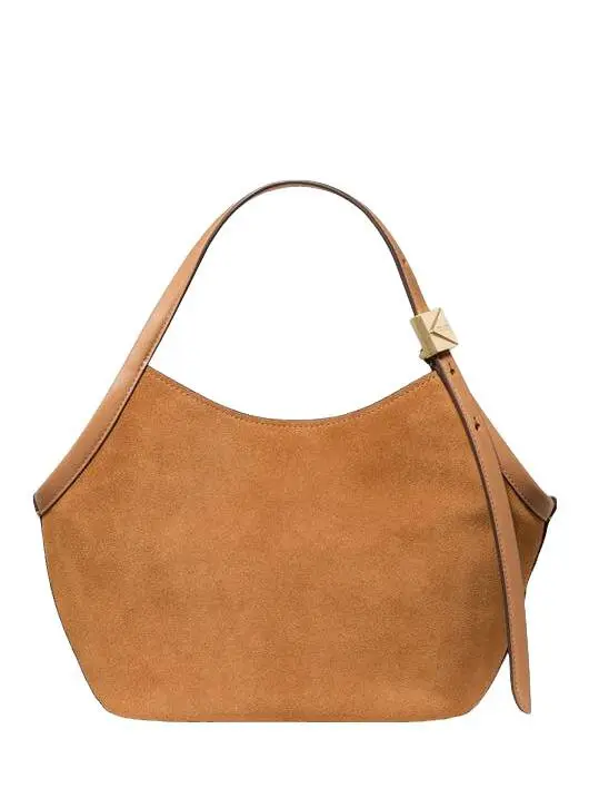Kate Spade New York Small Deco Suede Tulip Tote - Garden Soil