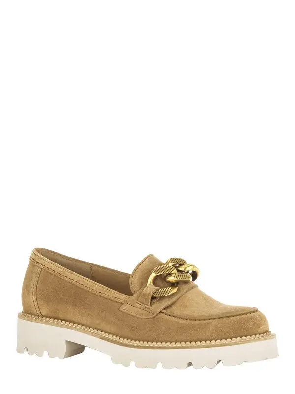 Gabor Platform Bit Loafer - Lion