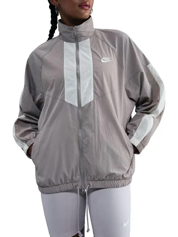 Nike Sportswear Windrunner Oversized Jacket - Clear Gray/ Sail