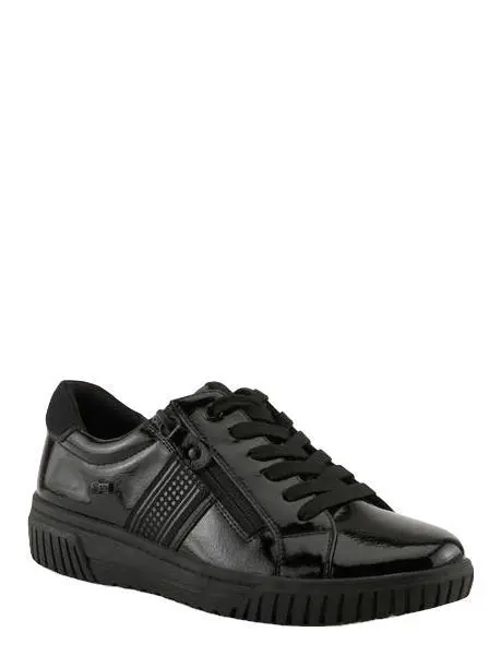 SPRING STEP SHOES Jamia Water Resistant Sneaker - Black Patent
