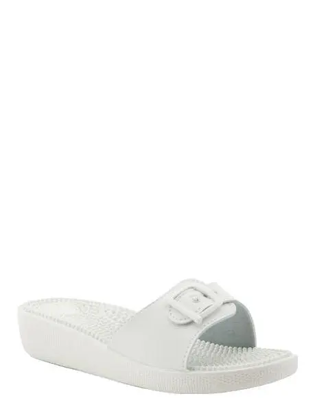 SPRING STEP SHOES Sabala Slide Sandal - White