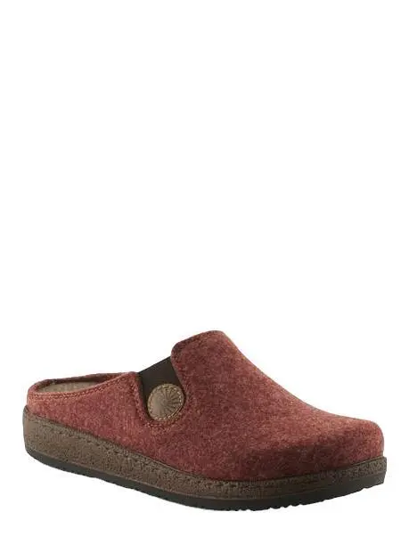 SPRING STEP SHOES Wool Clog - Rust