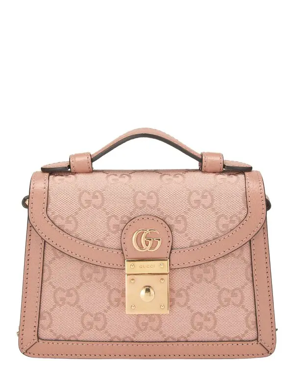 Gucci Gg Canvas Ophidia Shoulder Bag - Pink