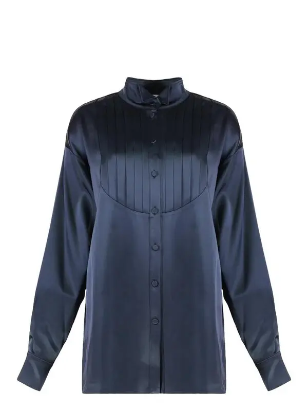 LES FILLES D'EVA Satin Shirt - Blue