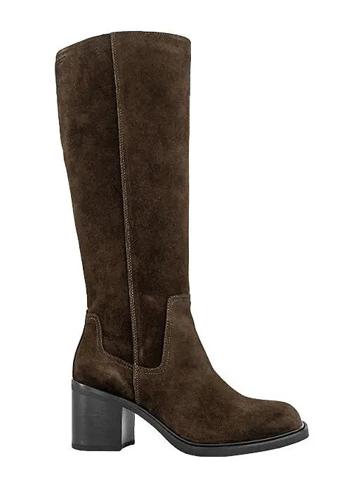 VAGABOND SHOEMAKERS Meryl Suede Heeled Knee-high Boots - Java Suede
