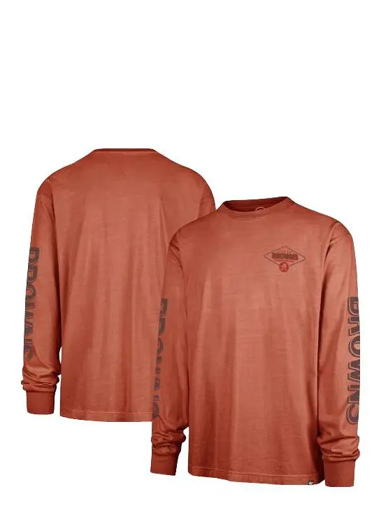 '47 Cleveland Browns Cairn Ravine Foundation Throwback Long Sleeve T-shirt - Orange