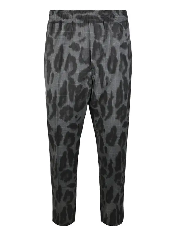 Stella McCartney Leopard Print Piet Trousers - Black