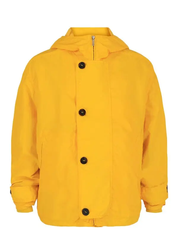 FERRAGAMO Coated Hooded Jacket - Yellow