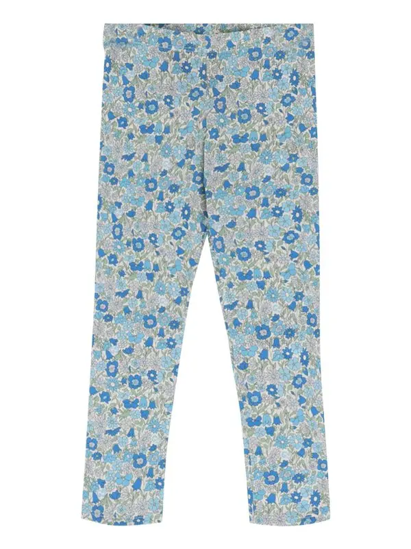 Gucci Floral Print Leggings - Blue