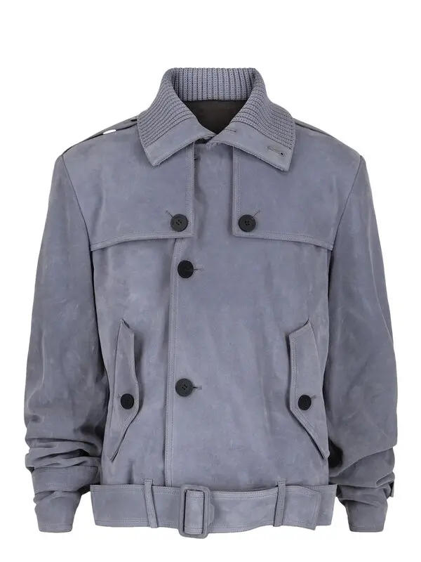FERRAGAMO Moto Jacket - Blue